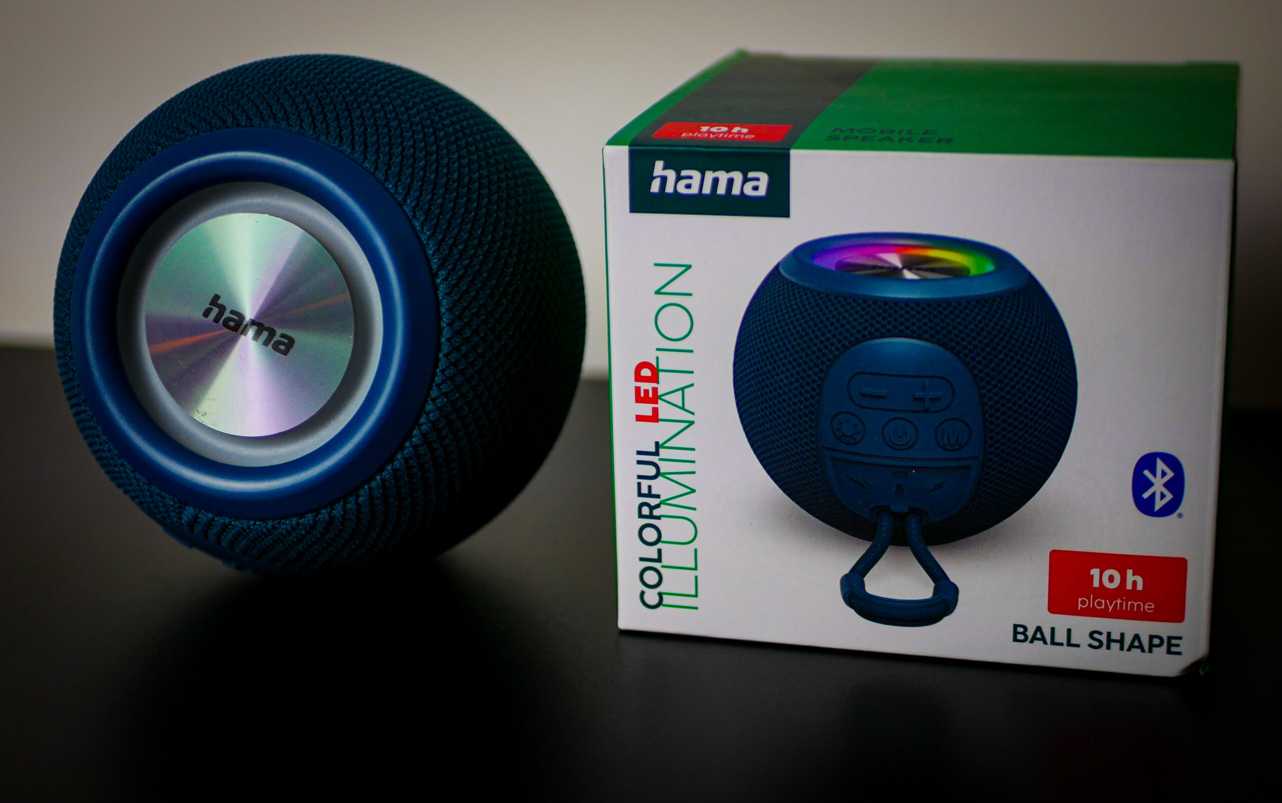 Hama BallShape 3.0 – mobilny głośnik Bluetooth z LED na wakacje 2025 ...